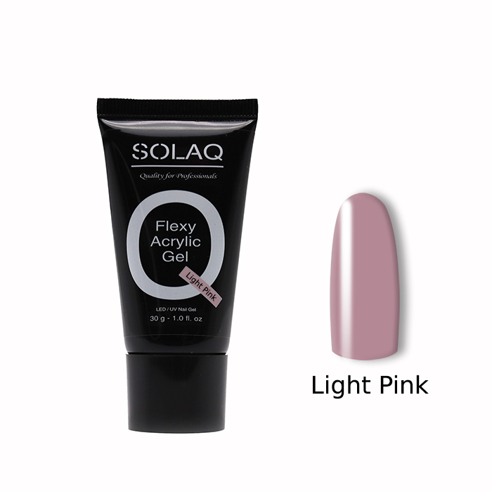 SOLAQ Flexy Acrylic Gel Light Pink 30gr – 4-Beauty